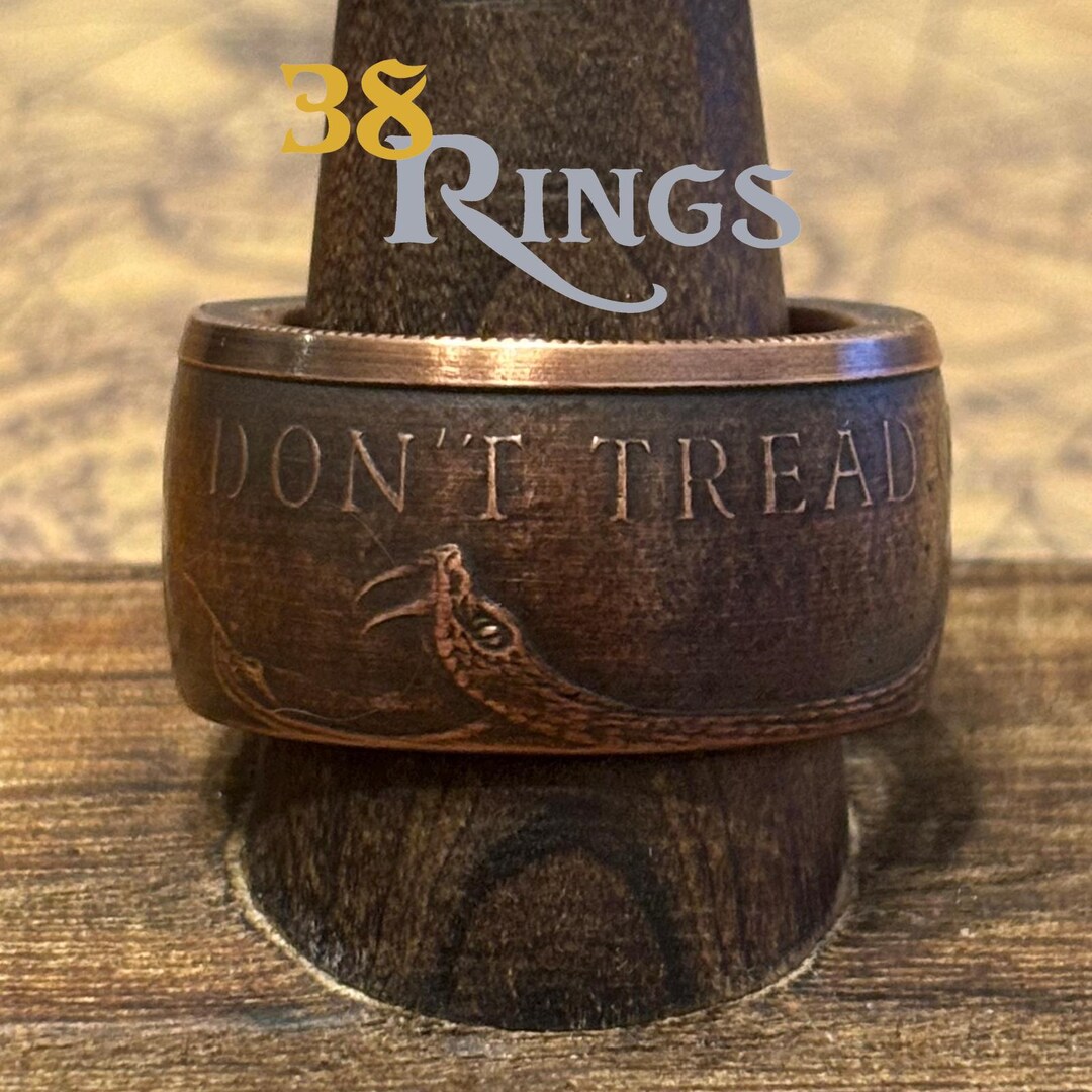 COPPER "don't Tread on Me" Gadsten Flag Coin Ring 1 Toz USA America ...