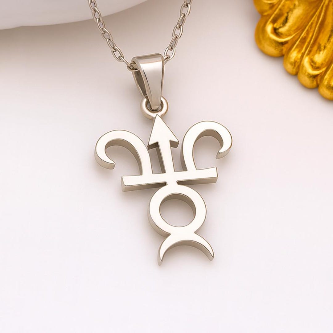 Varuna Symbol Necklace: Handmade 925 Sterling Silver, Cosmic Balance - Etsy