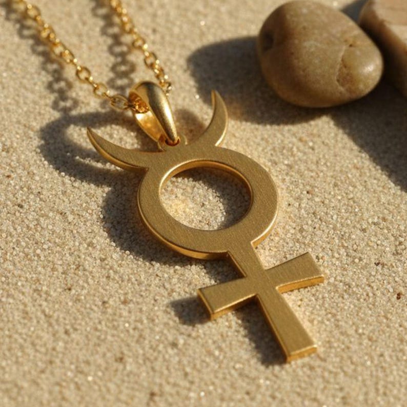 Antimony Symbol Necklace | 925 Sterling Silver Pendant | Alchemy ...