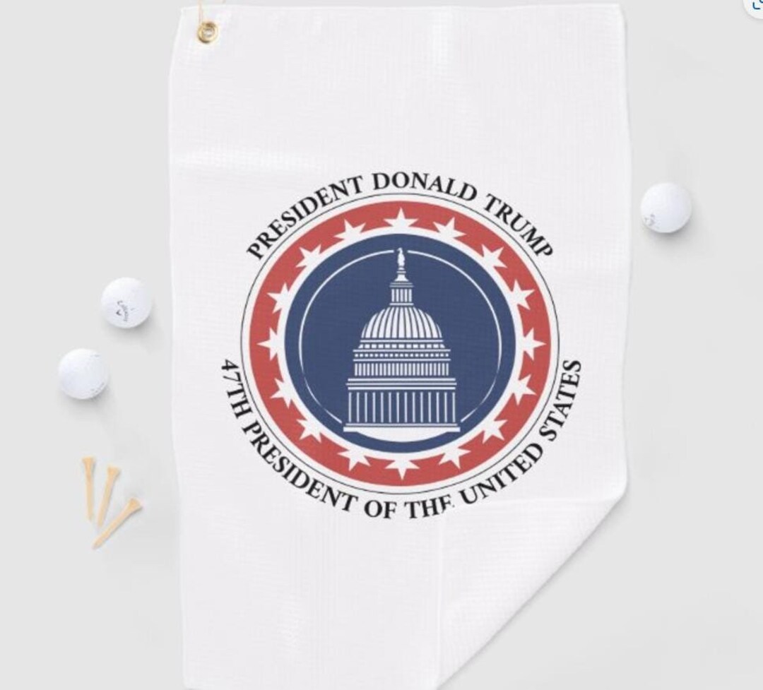 President Trump Golf Towels, Funny Novelty Golf Gifts for Golf Lovers ...