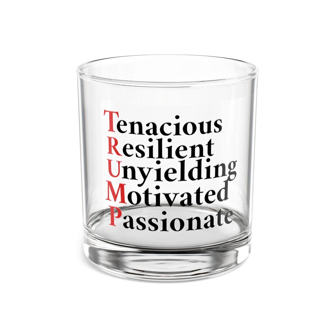Whiskey Tumbler Glass, President Trump Rocks Glass, Political Gift ...