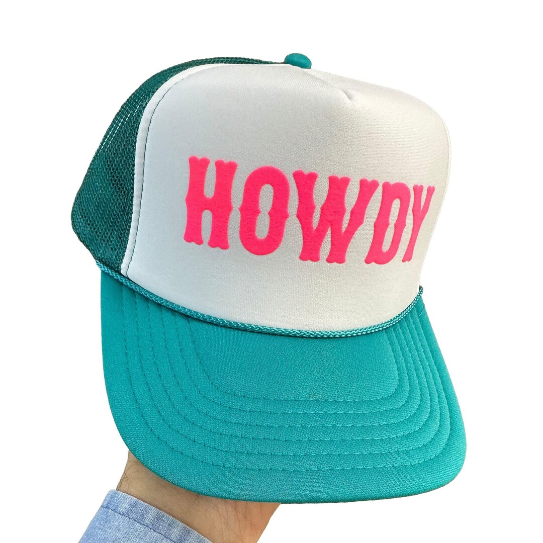 Howdy Puff Print Trucker Hat, Howdy Hat, Howdy Caps - Etsy