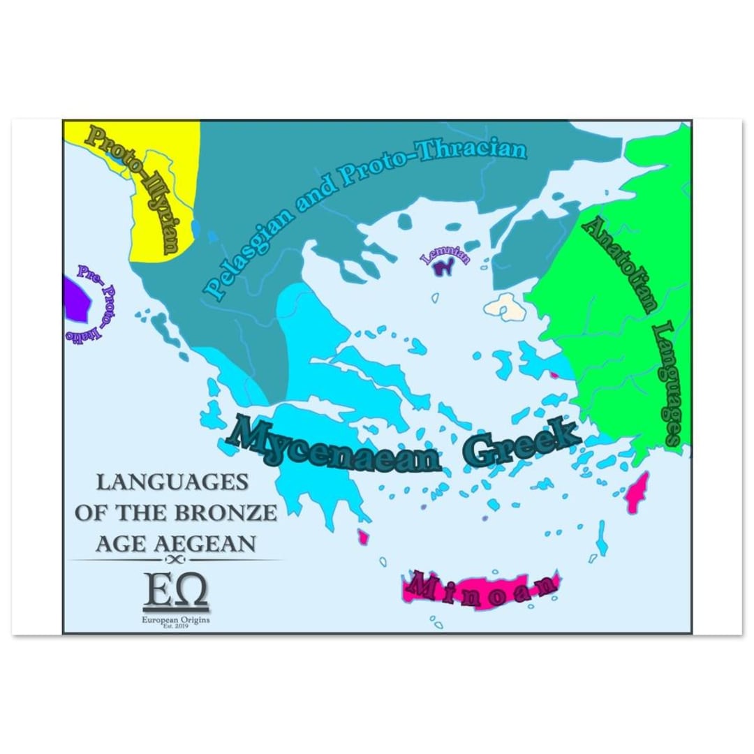 Languages of the Bronze Age Aegean - Poster - Etsy
