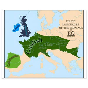 Celtic Languages of the Iron Age - Poster - Etsy