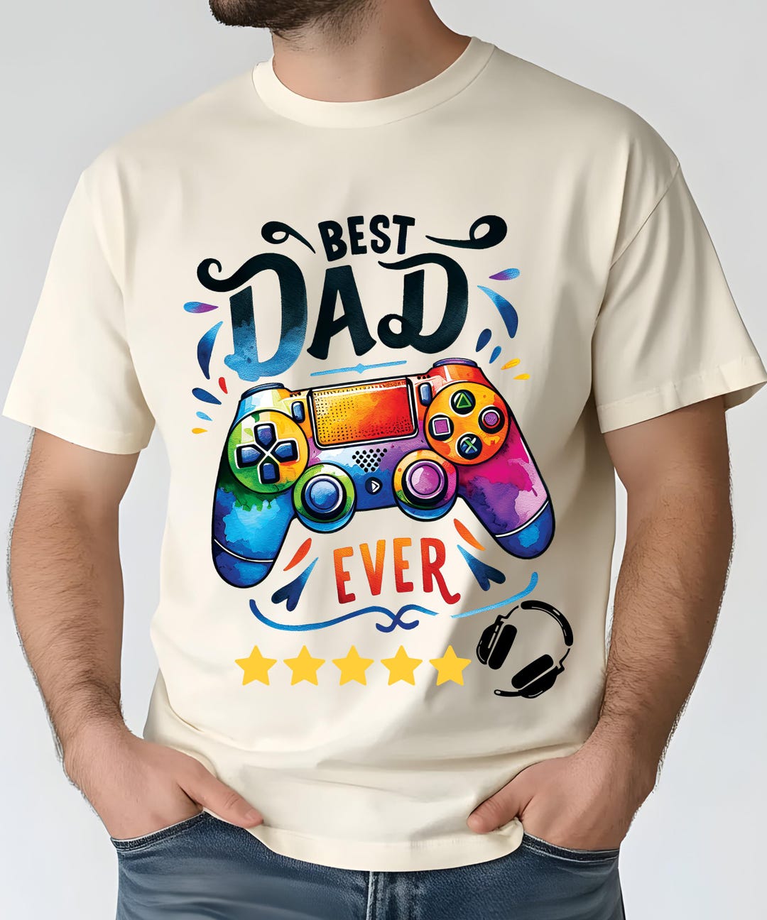 Preppy Best Gaming Dad Ever PNG, Father's Day Png, Best Dad PNG, Father ...