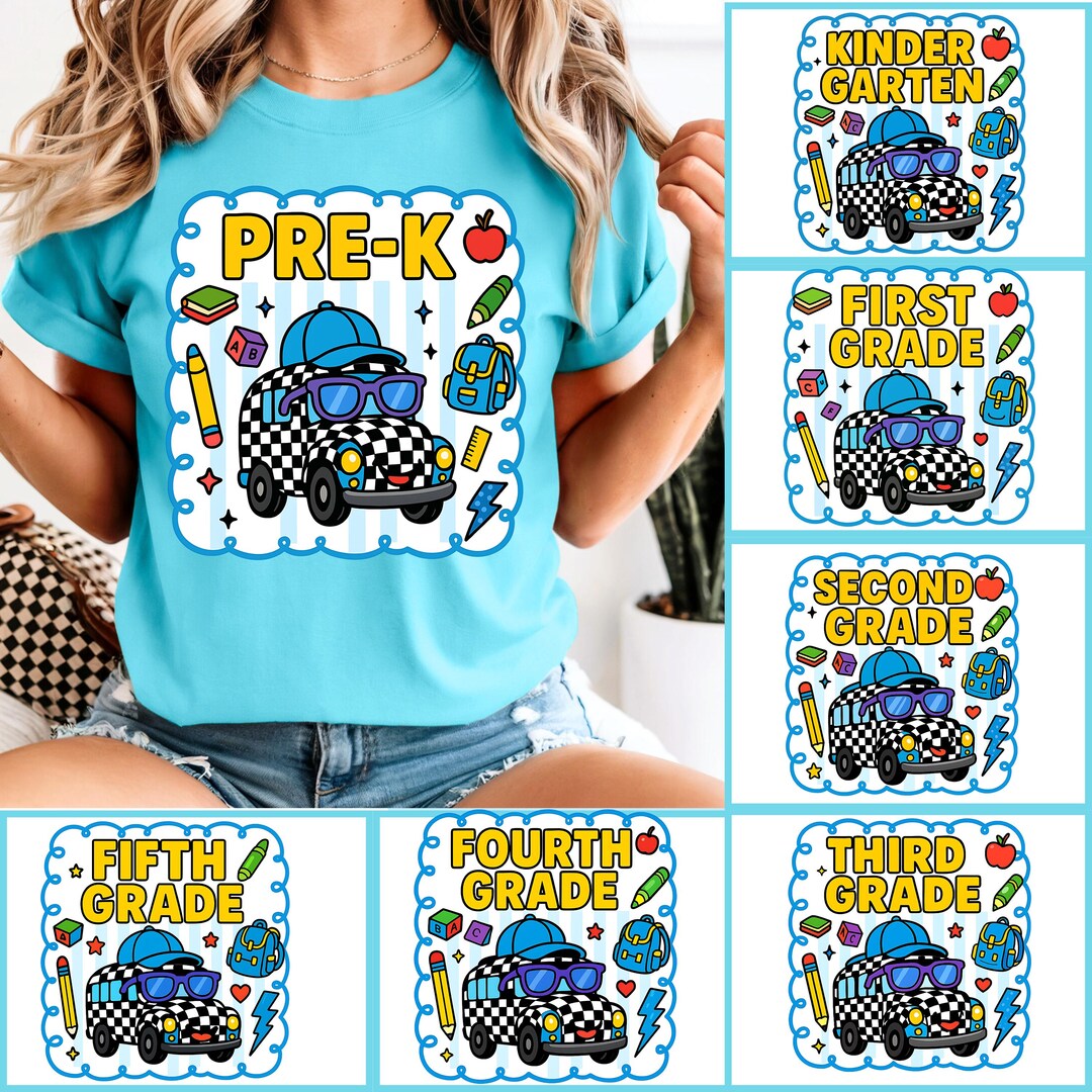 Preppy Back to School PNG Bundle, Teacher Coquette, First Day of School ...