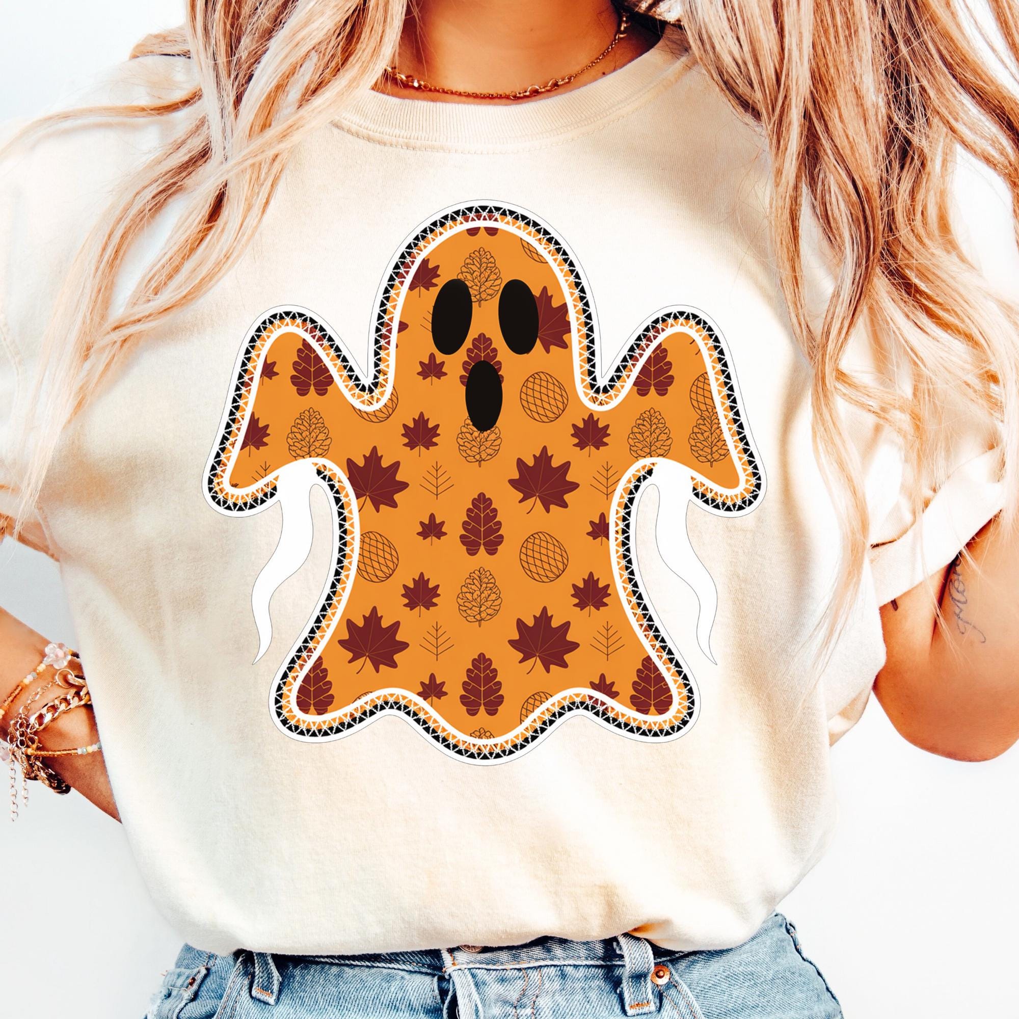 Preppy Fall Ghost Png, Halloween Png, Ghost Shirt Png, Ghost Png ...
