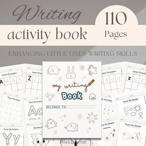 Busy Book Writing Activity Journal Interactive Learning Book Kids Quiet ...
