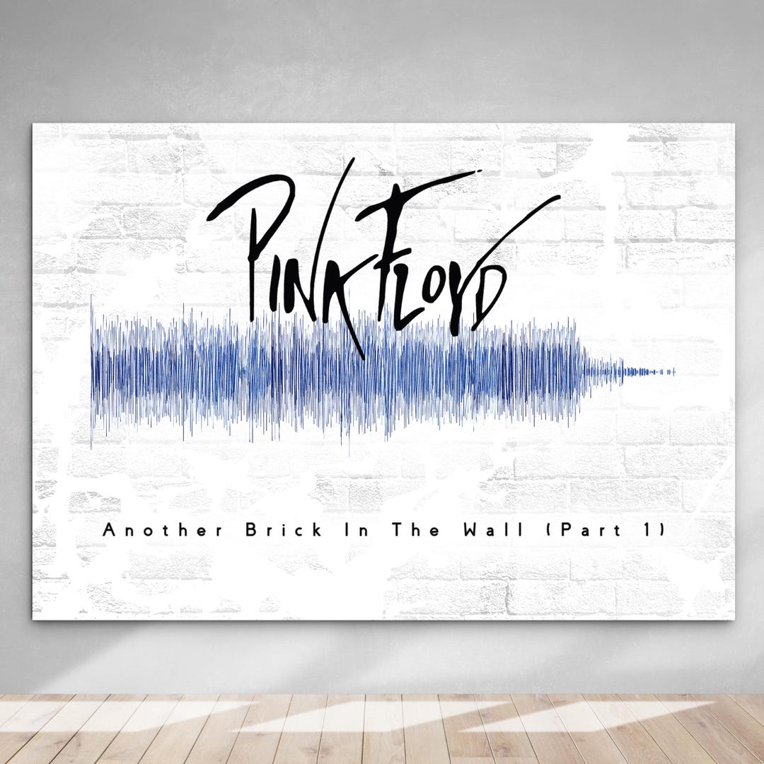 Another Brick in the Wall (part 1) Waveform Poster Print, Pink Floyd ...