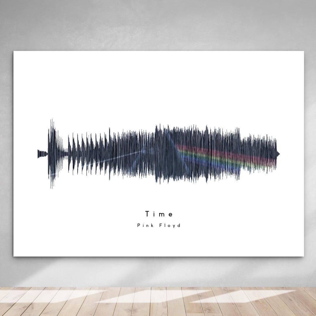 Time by Pink Floyd Digital Waveform Poster Print - Etsy