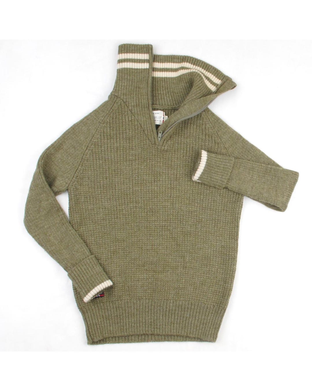 Devold Varde Woman ZIP NECK FOGG Green Zip Roll Neck Jumper 100% Wool ...