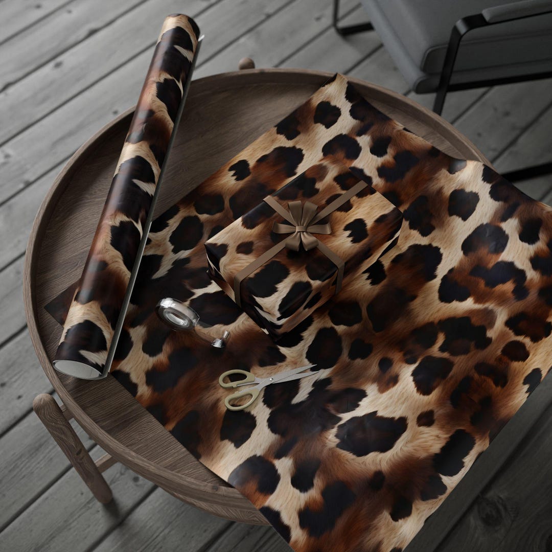 Cow Fur Spotted Wrapping Papers Animal Print Gift Wrap for Birthdays ...