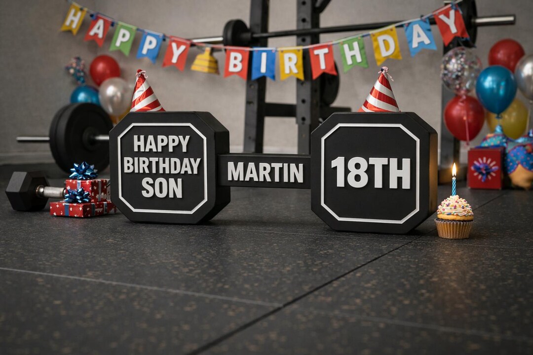 Personalised Gym Weight Plaque | Custom Dumbbell Sign | New PB Deadlift ...
