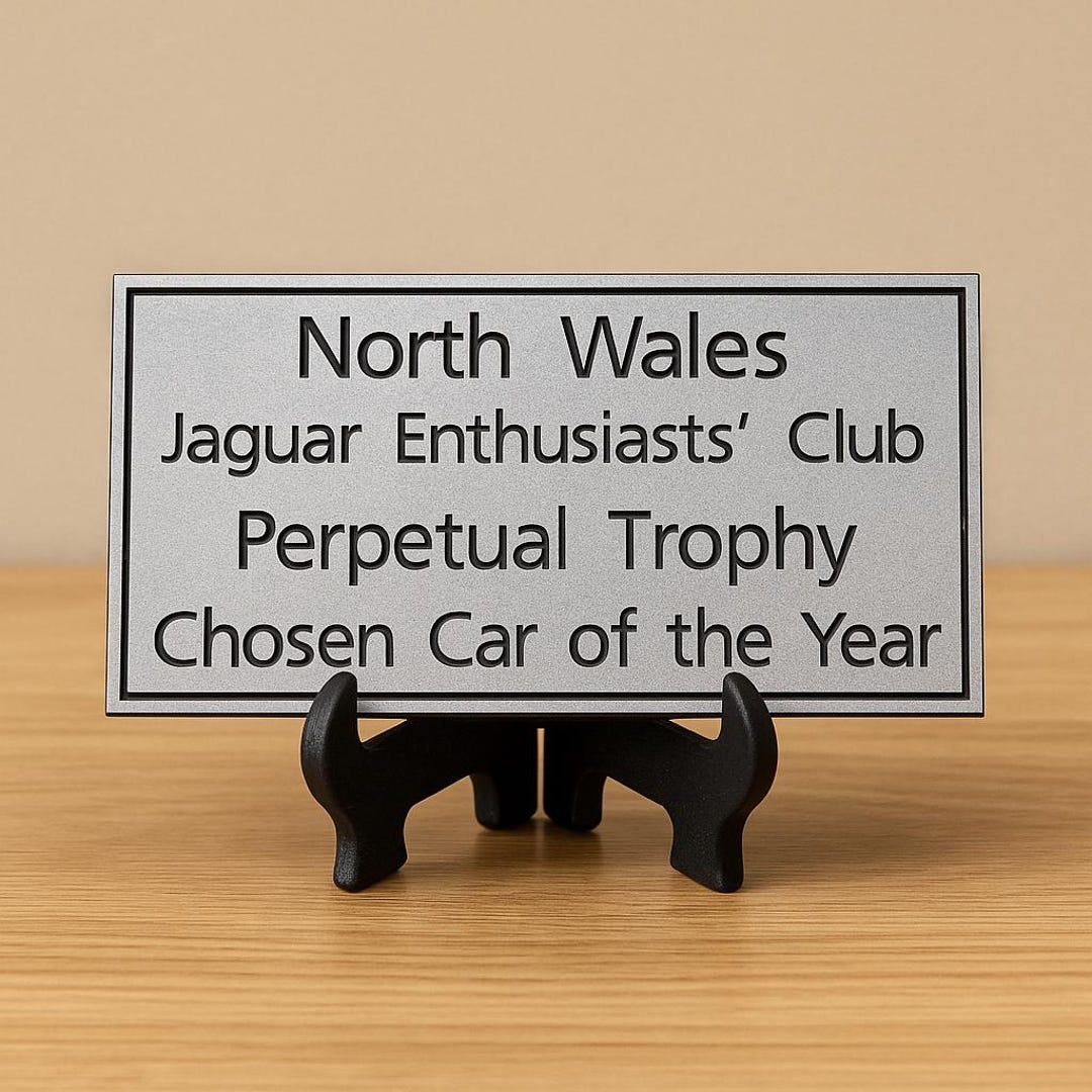 Custom Engraved Trophy Plaque | Silver or Gold Name Plate ...