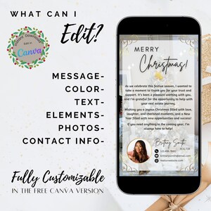 Realtor Digital Merry Christmas Holiday Marketing Business Card Bundle ...