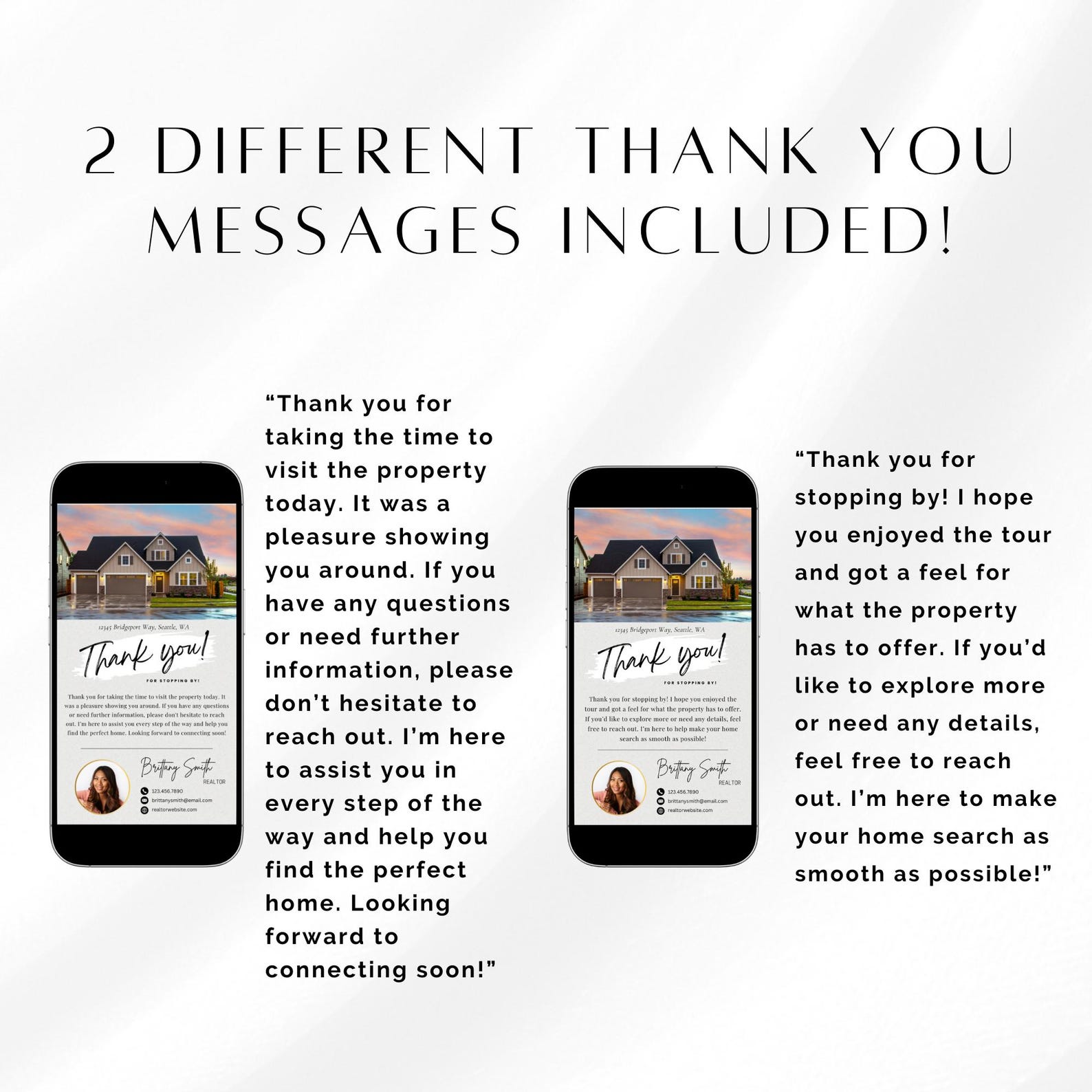 Real Estate Thank You Open House Invitation Textable Digital Card ...