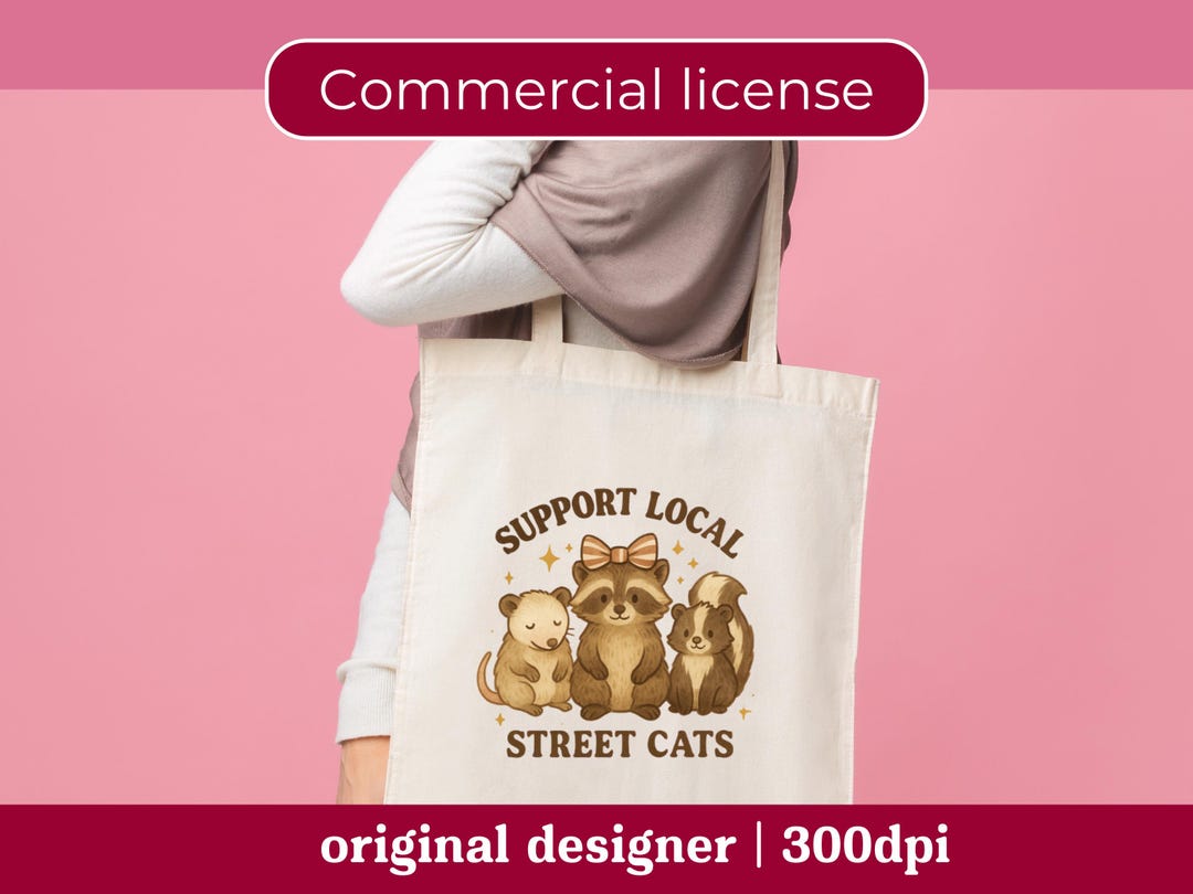 Street Cats PNG Clipart | Funny Woodland Animal Digital Download ...