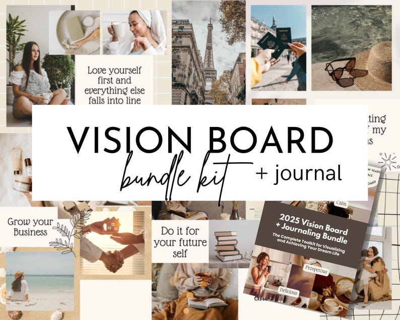 2025 Printable Vision Board Bundle With 800+ Printable Photos ...
