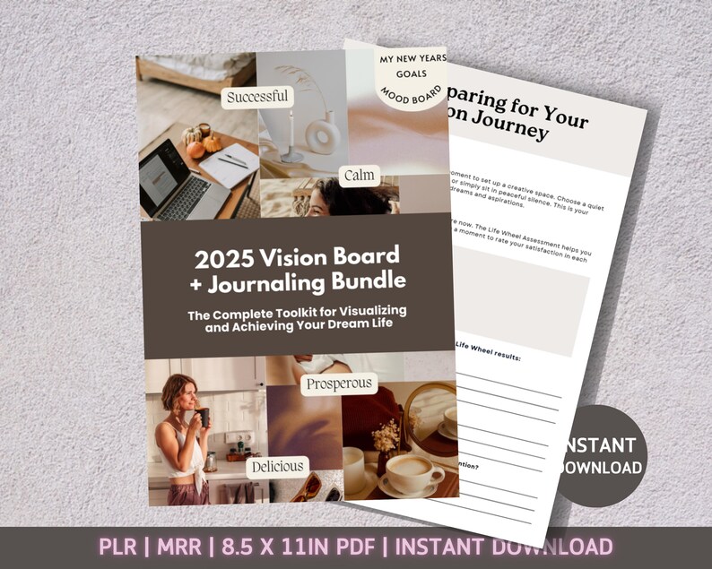 2025 Printable Vision Board Bundle With 800+ Printable Photos ...