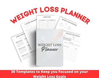 Ultimate Fitness & Meal Planner Printable Health Tracker Workout Log ...