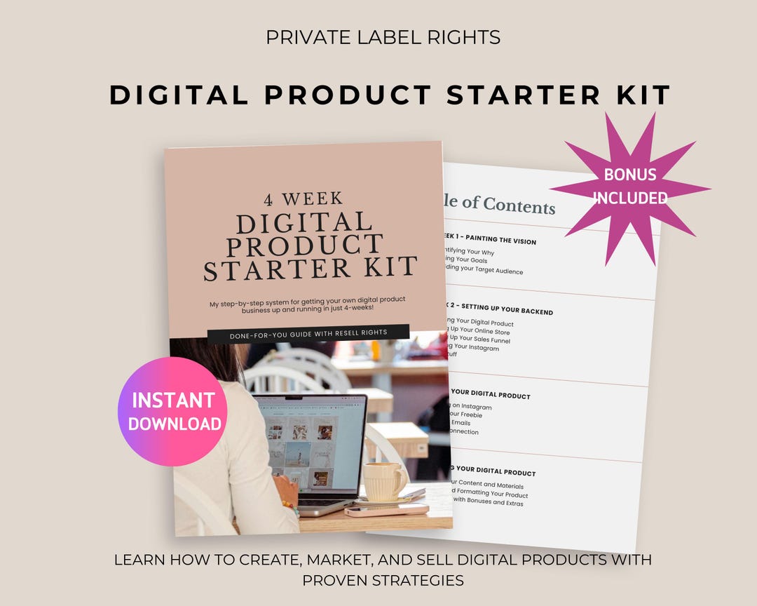 The Digital Product Marketing Starter Kit | PLR MRR Guide | Sell ...