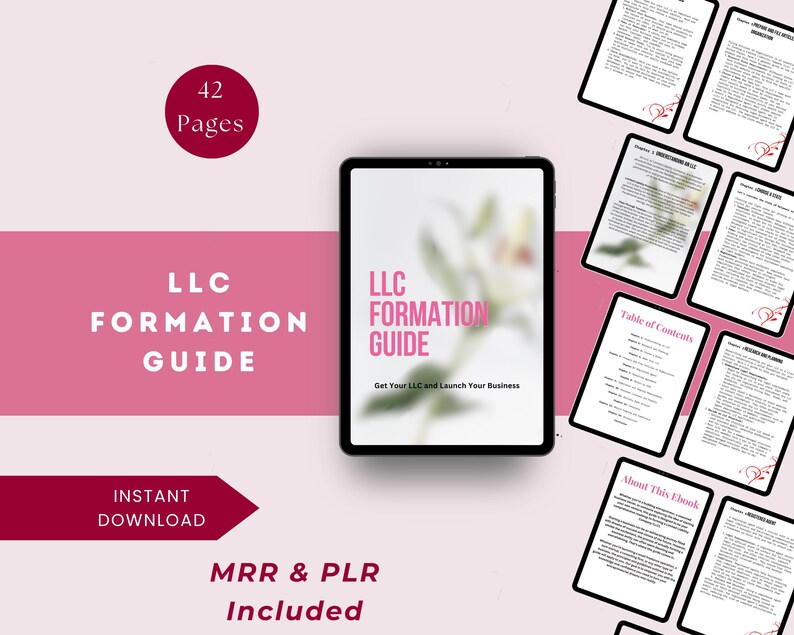 LLC Formation Guide: Step-by-step Business Startup Ebook (digital ...