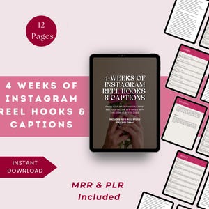 Instagram Reels Hooks & Captions | 4-week Viral Content Plan | Reels ...