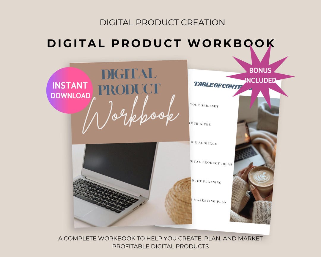 Digital Product Workbook | Create & Sell Digital Products | Business ...