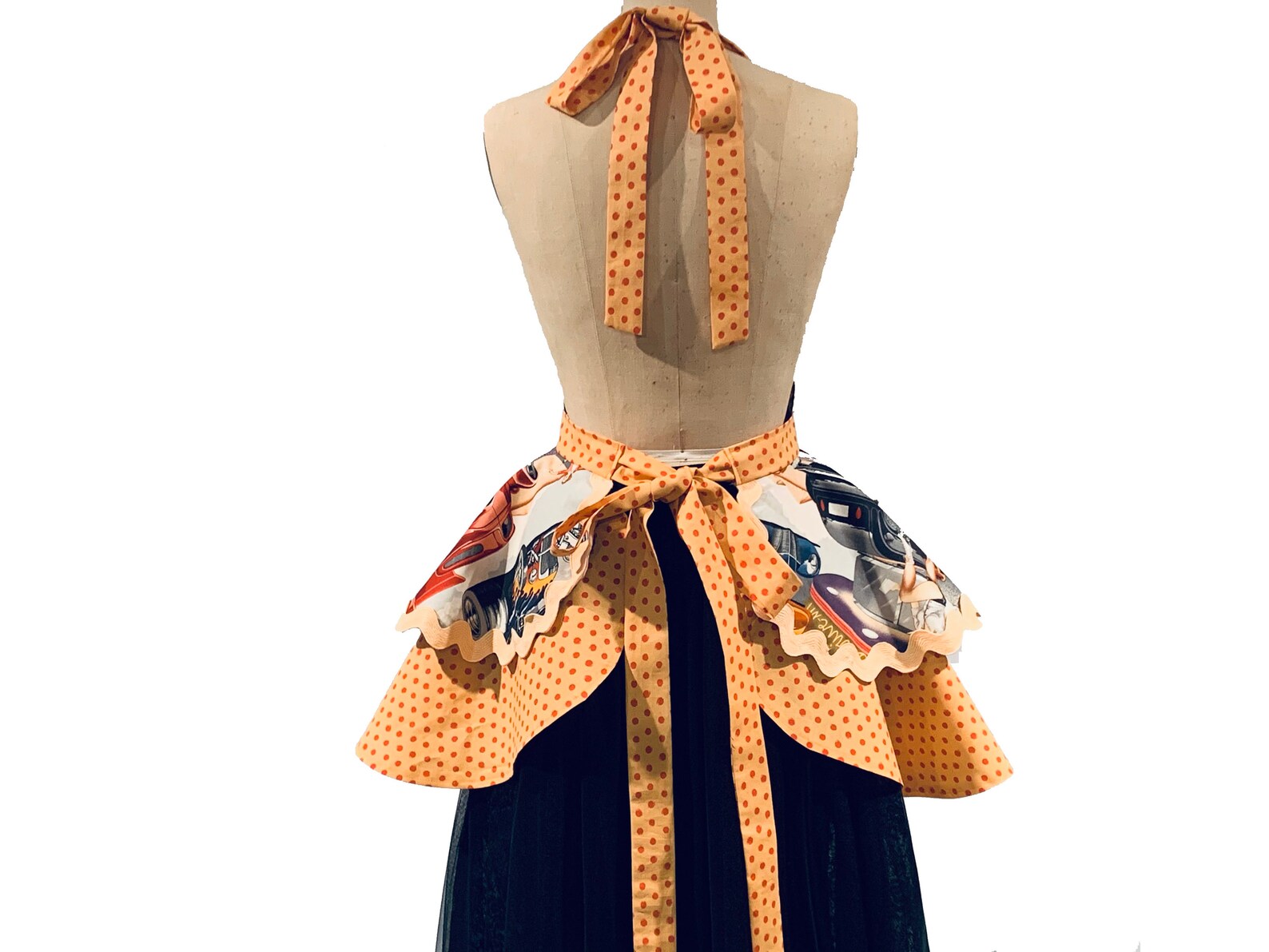 Retro Women's Apron Vintage Car Hop Pin up Apron Flirty - Etsy