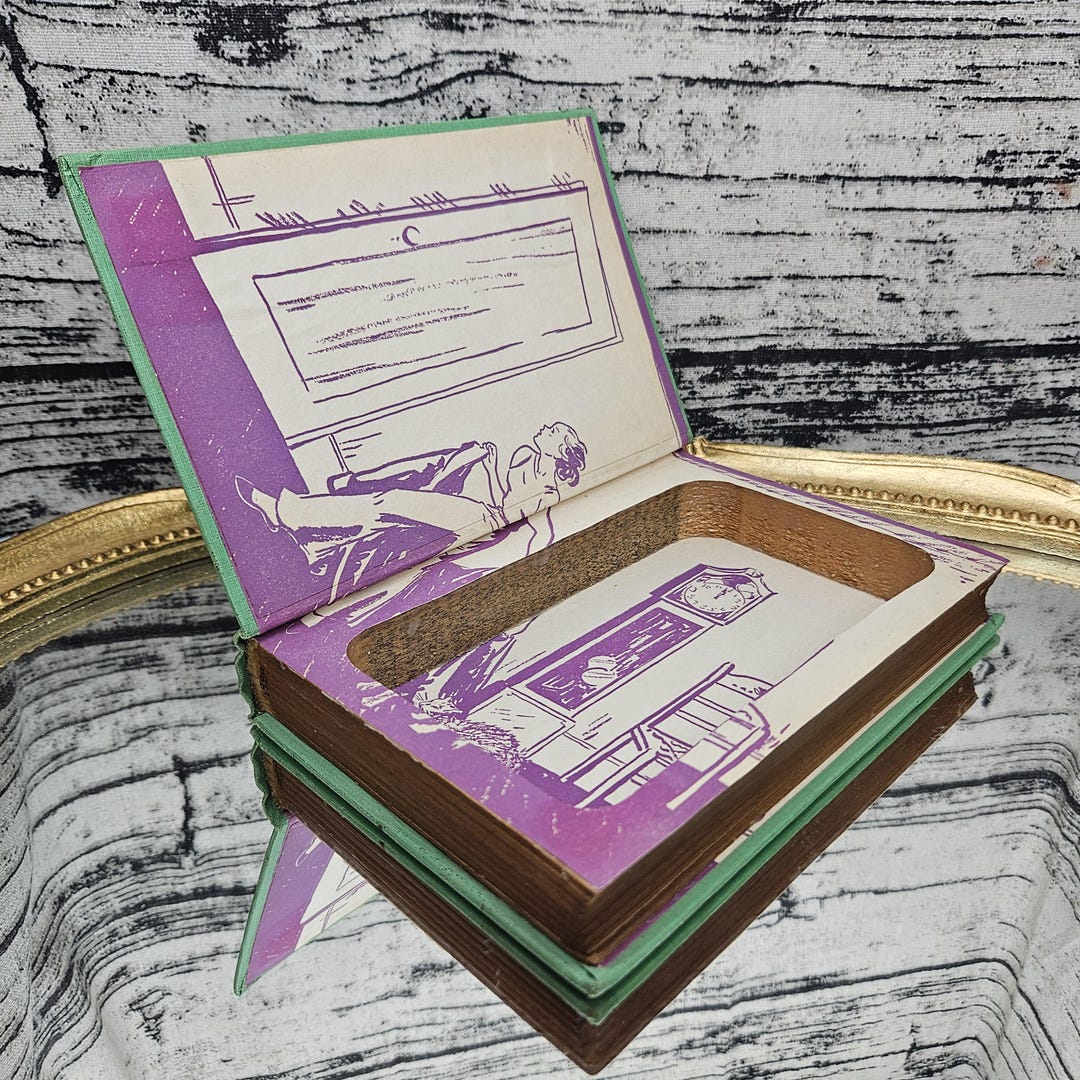 Hollow Book Safe at Midnight Vintage Book With Secret Compartment ...