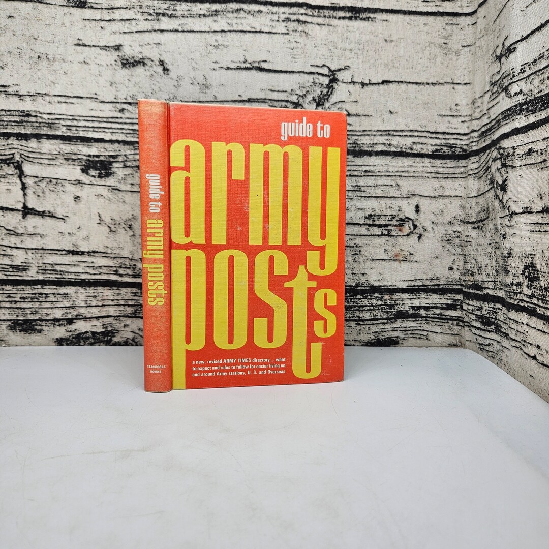 Vintage 'guide to Army Posts' Hollow Book Safe, Military Keepsake - Etsy