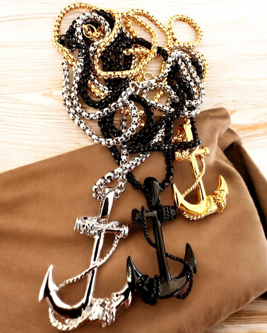 Anchor of Determination Sea Amulet, Necklace, Can Be Personalized With ...