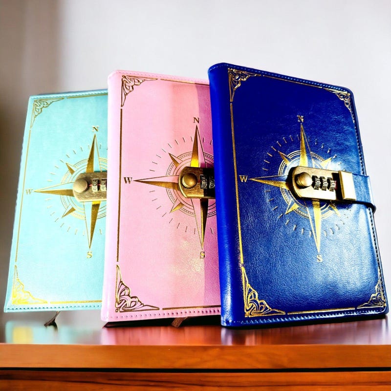 Vintage Diaries With Lock - Etsy