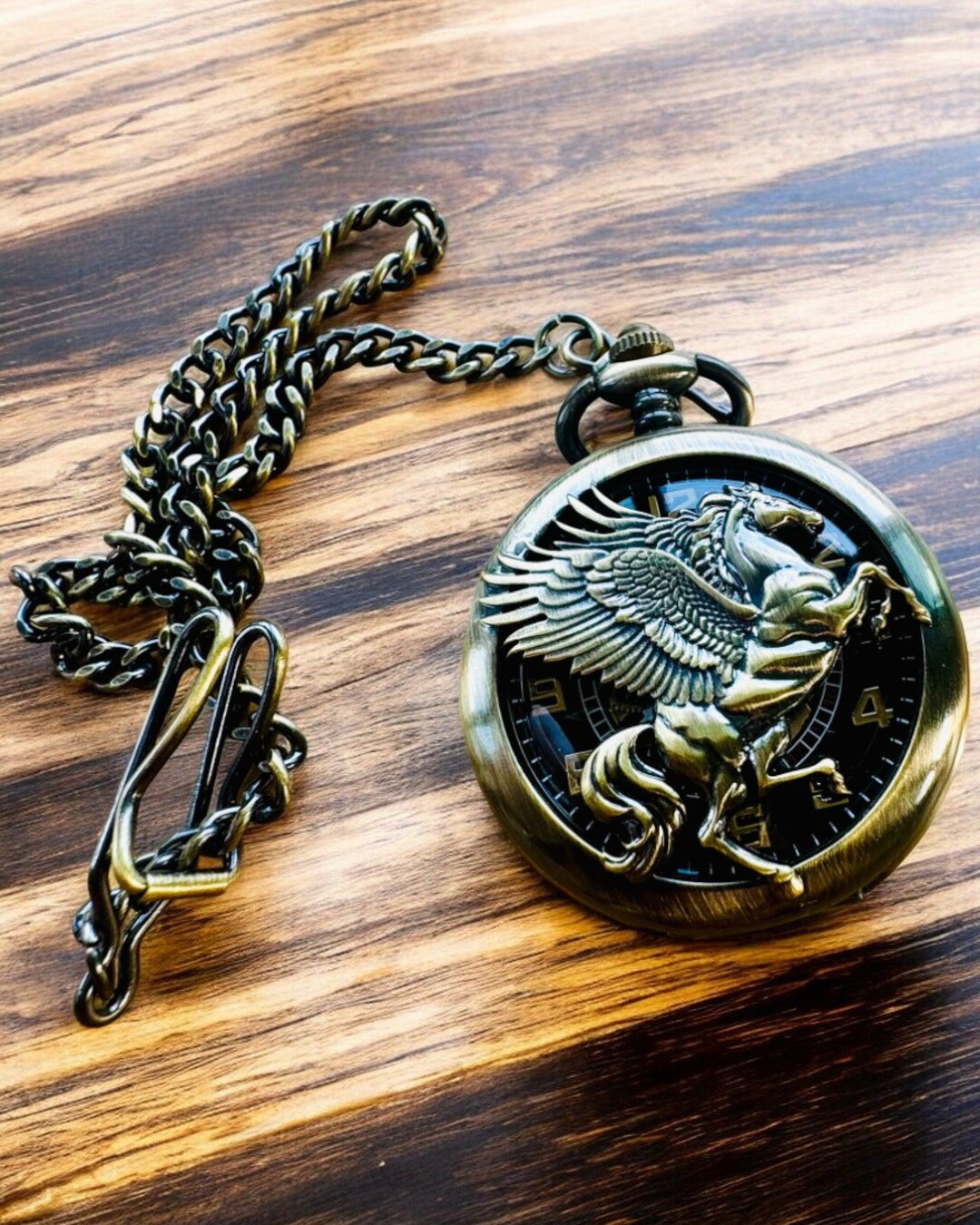 Pocket Watch equus Tempus Color: Copper, With Horse Motif, Can Be ...