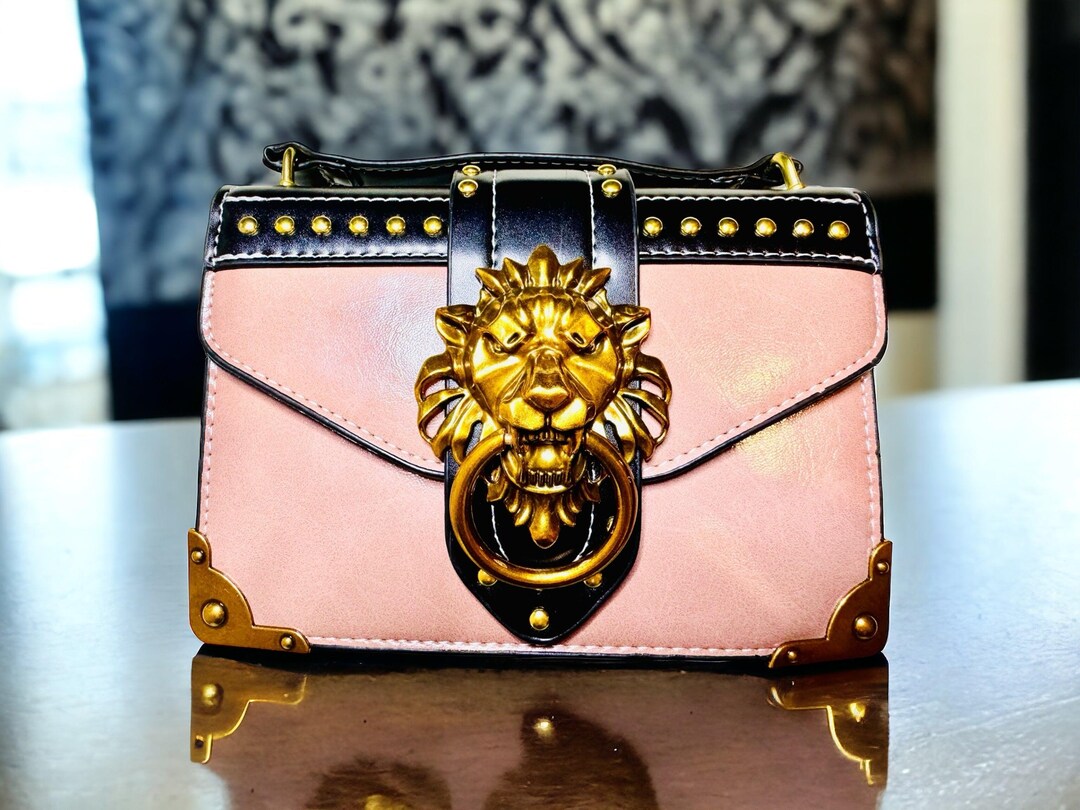 Elegant Shoulder Bag With Lion Head Decoration - Etsy
