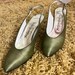 Vintage YSL Satin Green Pumps Size 8.5 - Etsy
