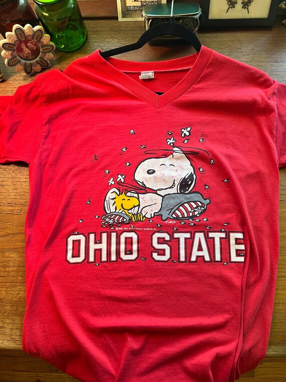 vintage 1965 Red Ohio State Snoopy Charles Schulz V-N… - Gem