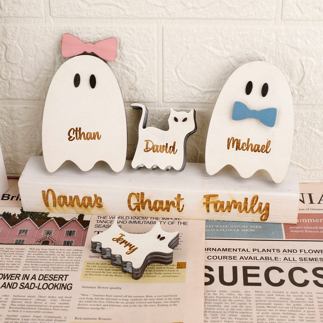 Personalized Ghost Family Block Set Halloween Gifts Fall - Etsy