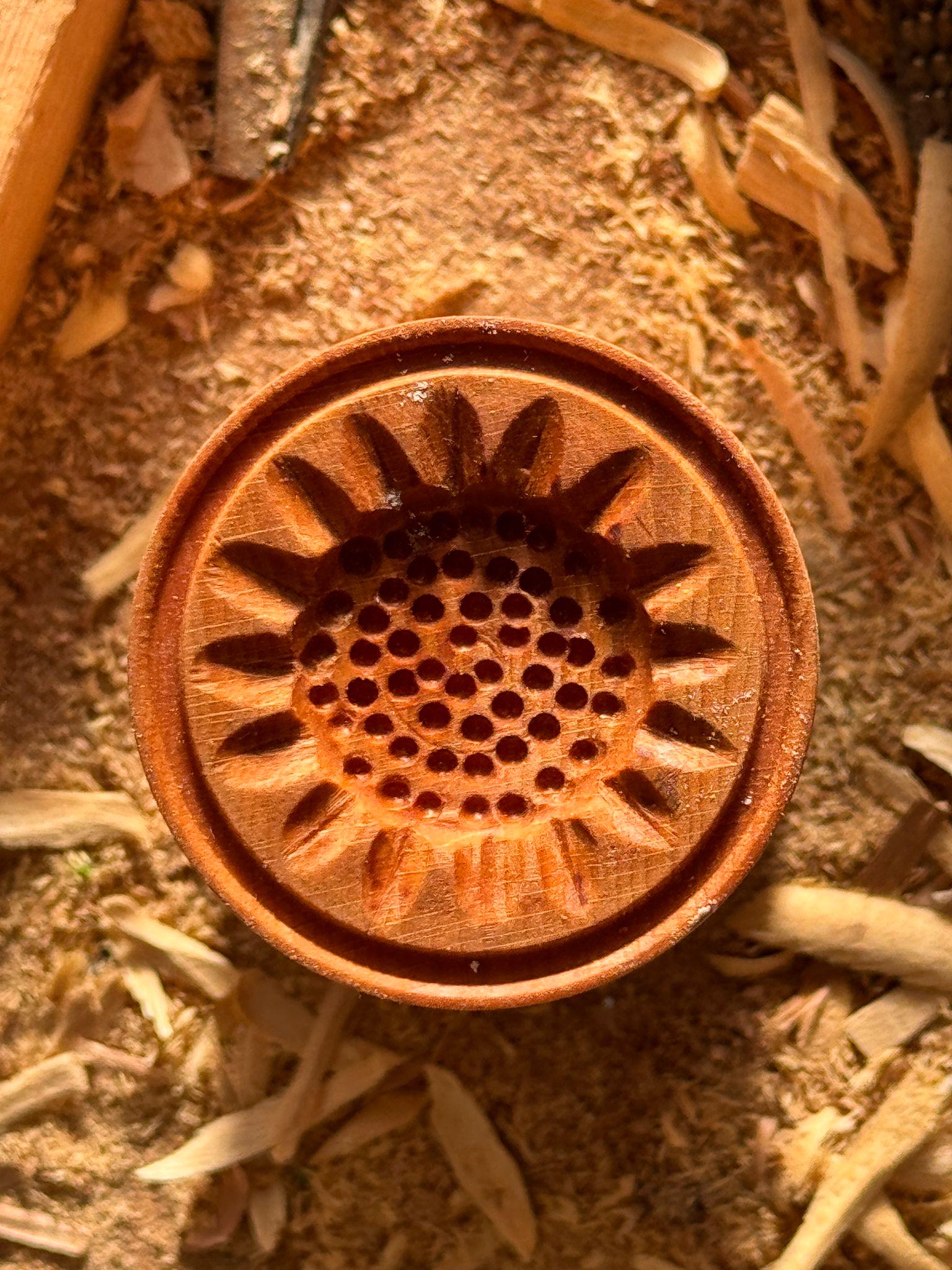 Handcrafted Wooden Corzetti Stamp - Embossed Pasta Maker (5.5 Cm) - Etsy