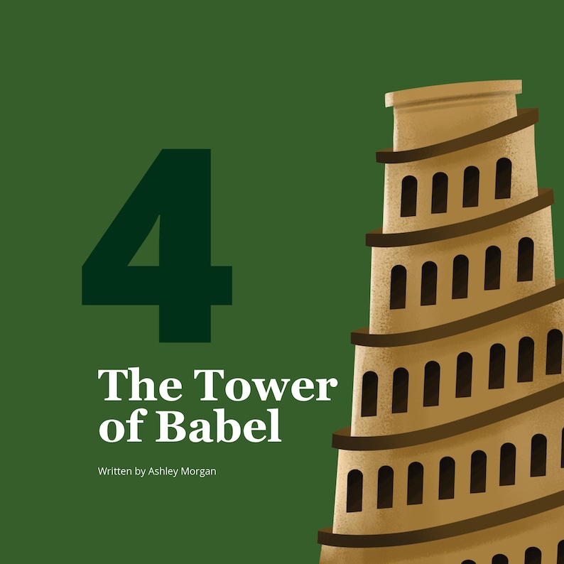 The Tower of Babel - Advent Book Set, Book 4 - Etsy Canada