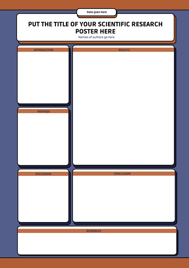 Canva Template for Scientific/academic Poster - Etsy