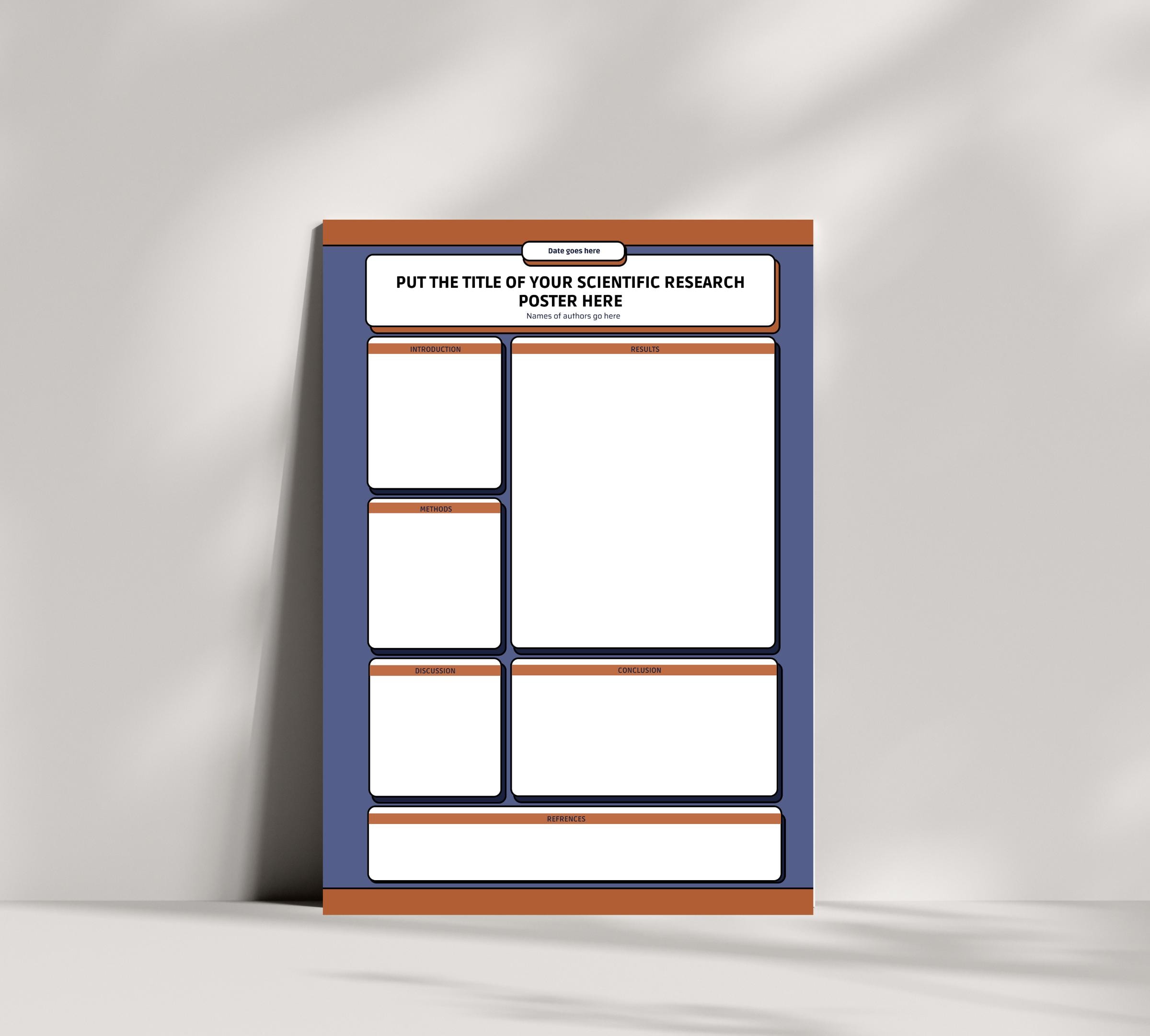Canva Template for Scientific/academic Poster - Etsy