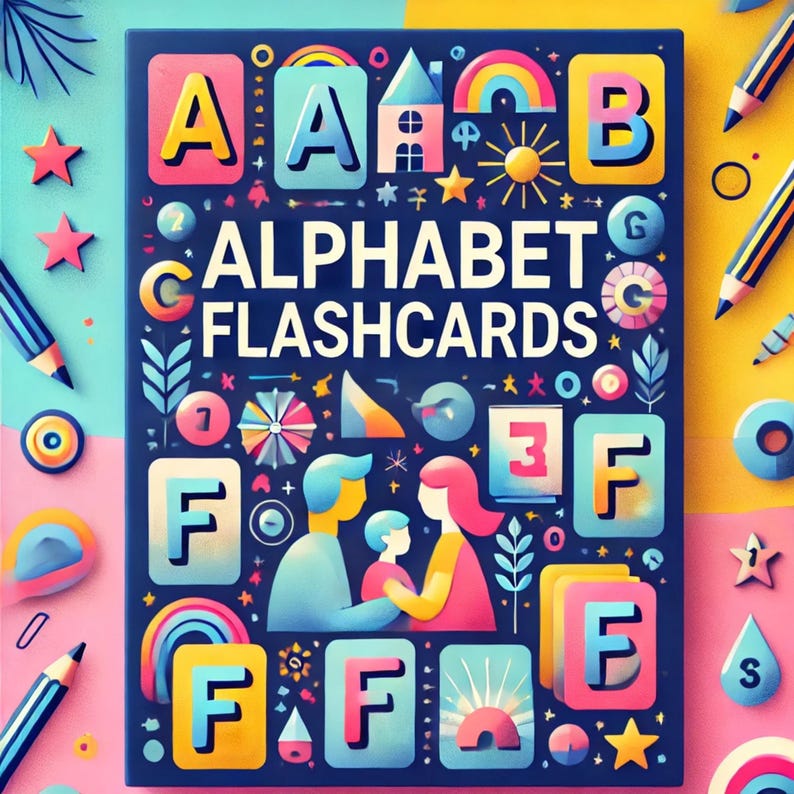 Alphabet Flashcards, Worksheet, Handwriting Practice Kindergarten ...