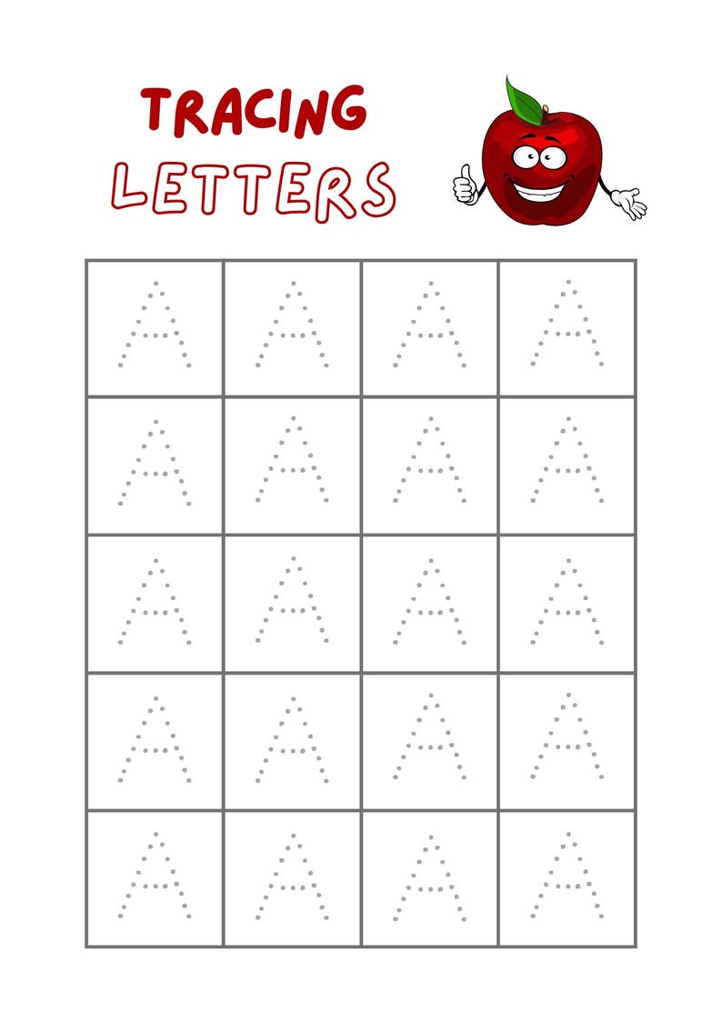 Alphabet Worksheet, Learning Letters for Kids, Learning to Write ...