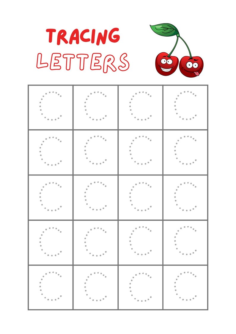 Alphabet Worksheet, Learning Letters for Kids, Learning to Write ...