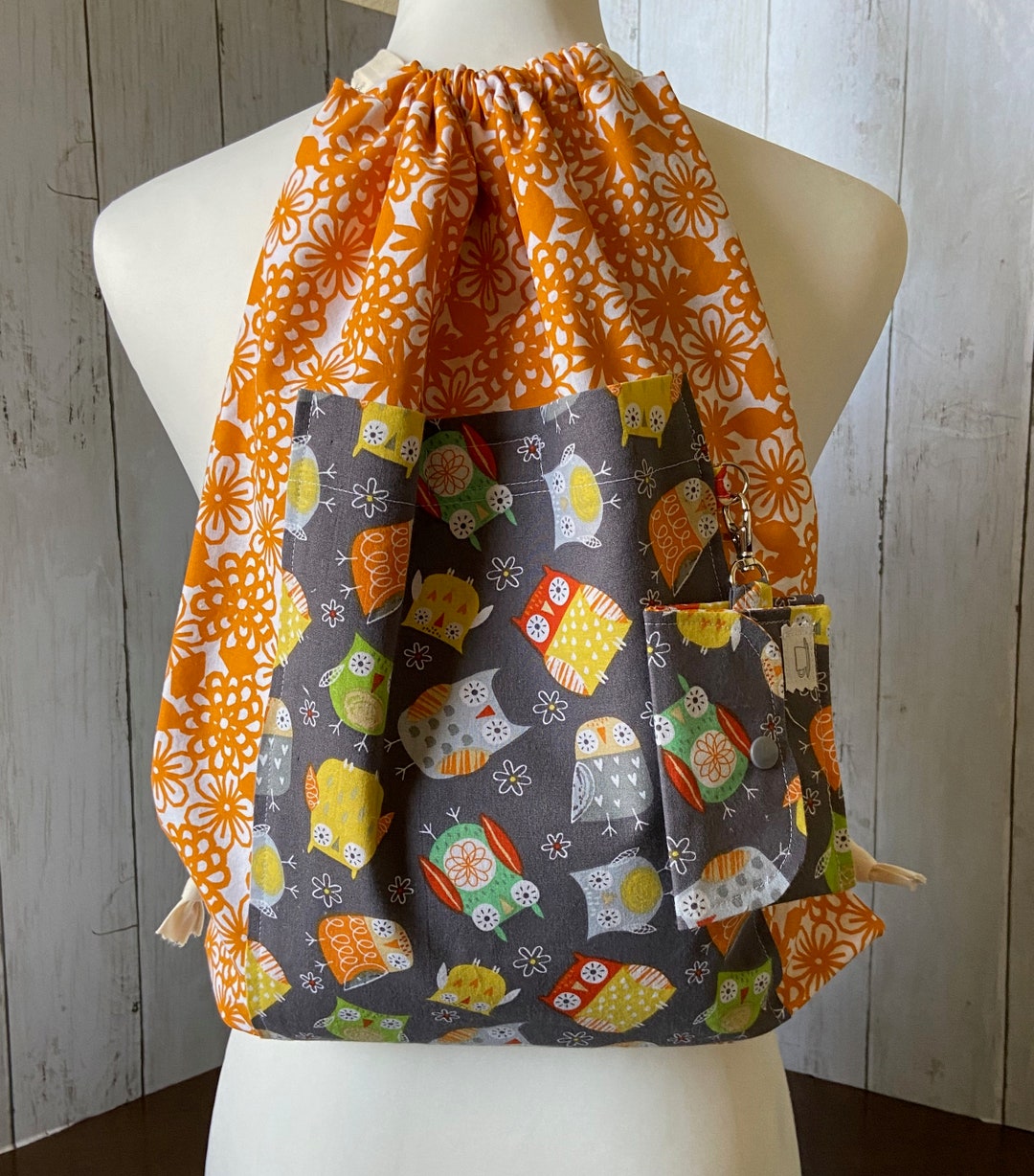 Drawstring Backpack With Detachable Wallet/coin Purse - Etsy