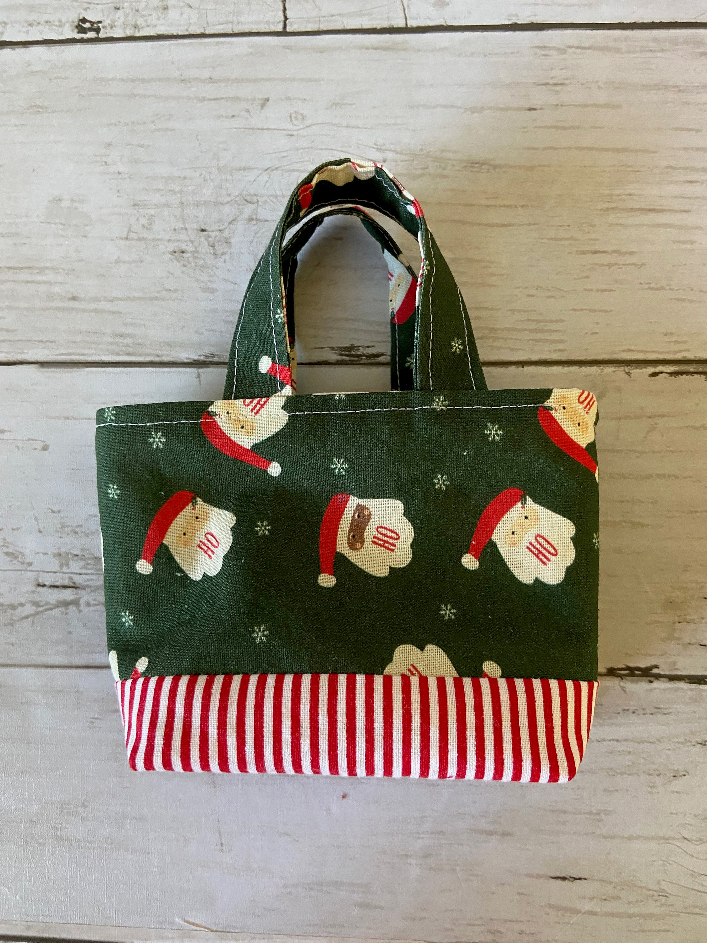 Mini Tote Bag - Christmas Theme - Etsy