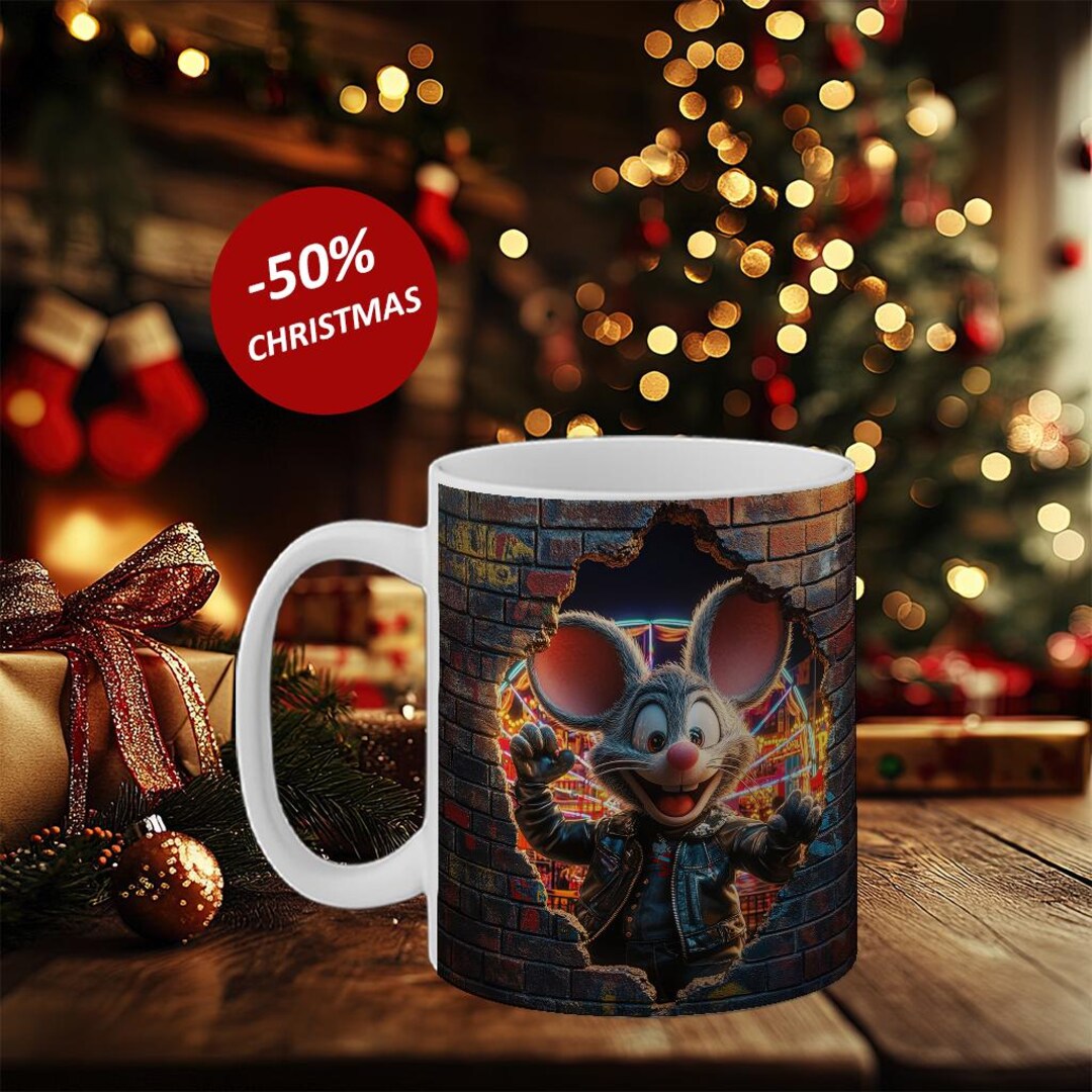 Stuart Little Mug, 3D Effect Coffee Cup, Burst & Broken Design, 11oz ...