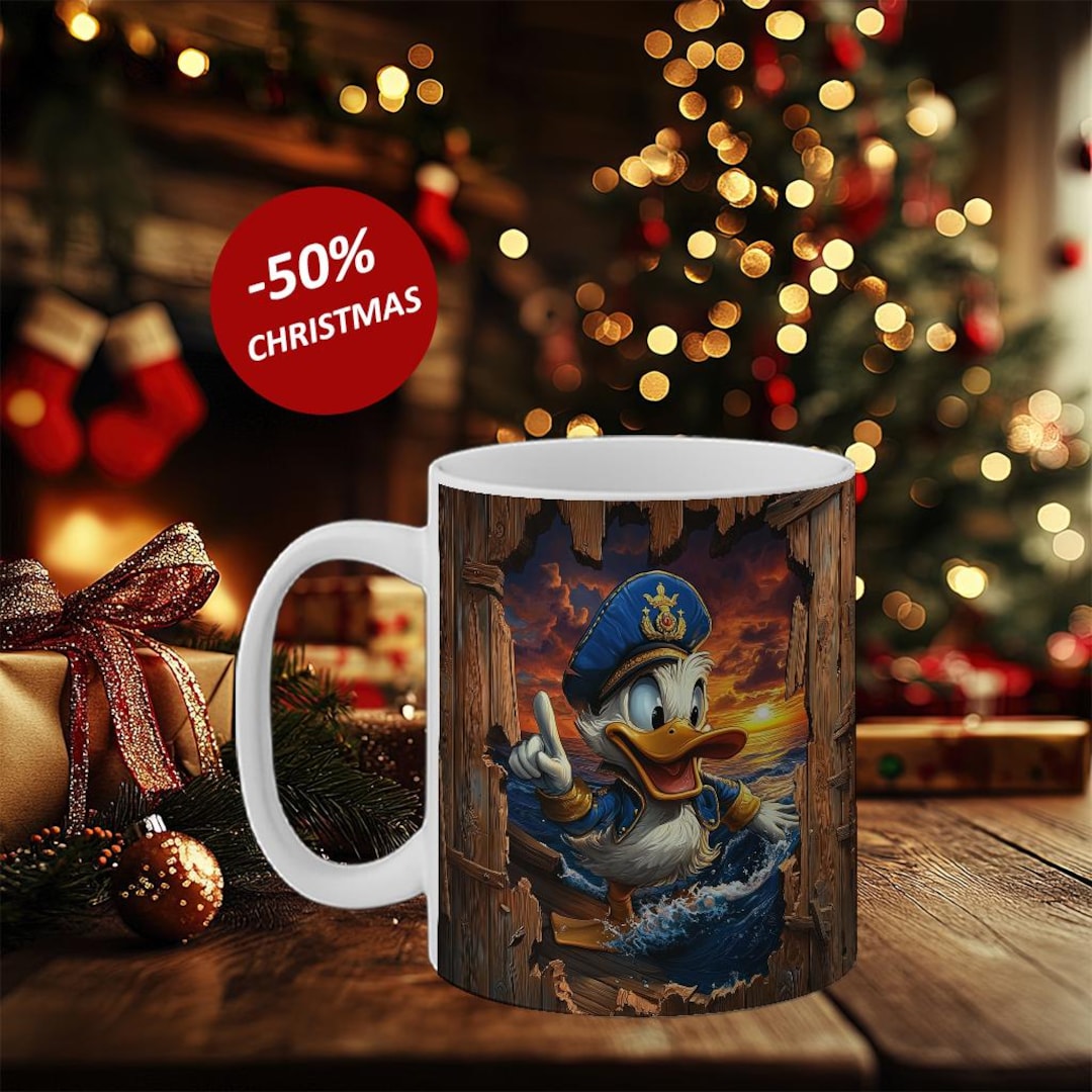 Duck Daffy Mug, 3D Effect, Broken Effects, 11oz Only - Unique Coffee ...