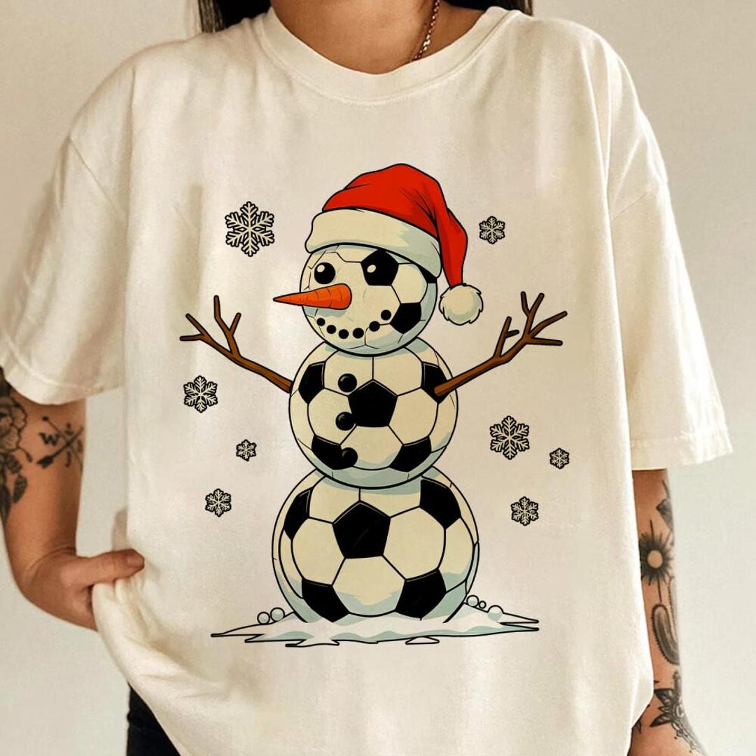Soccer Snowman PNG Digital Download, Christmas Soccer Png, Christmas ...